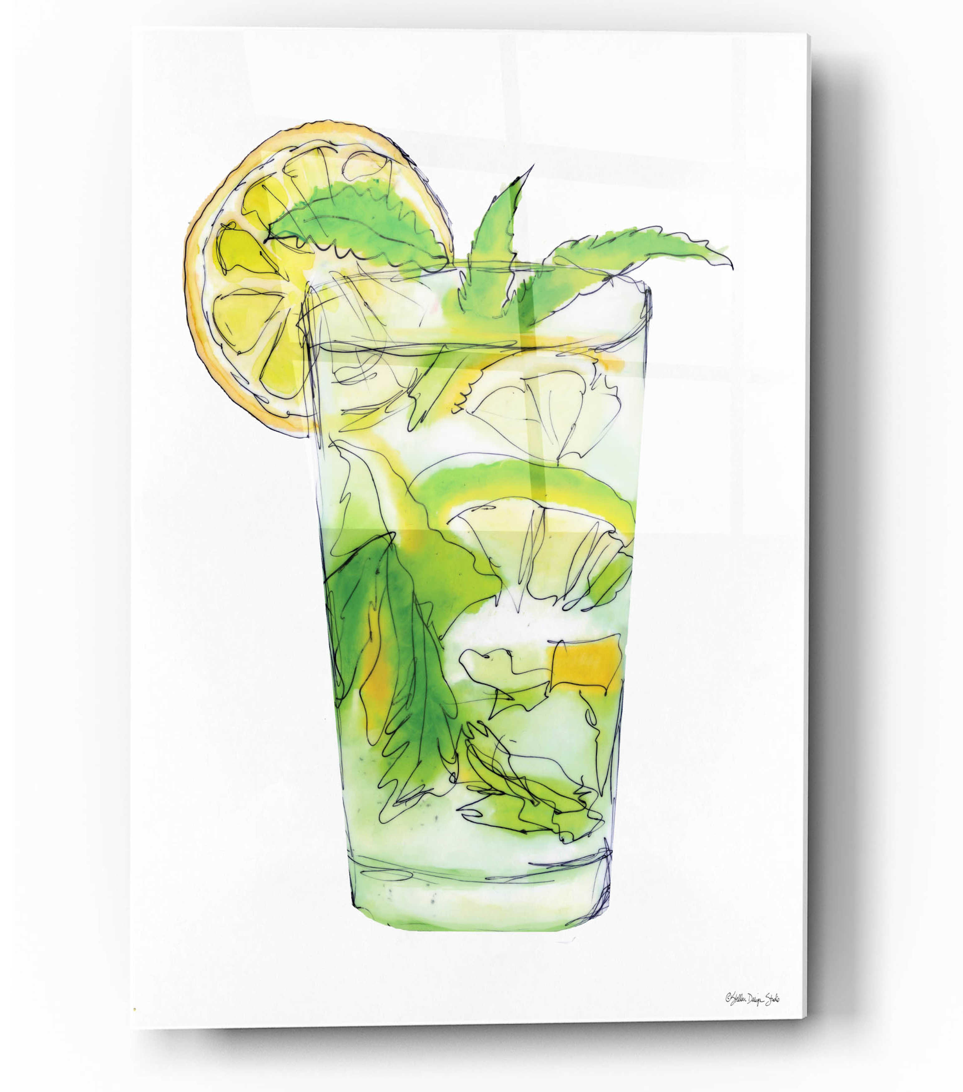 Bay Isle Home™ ''Mint Julip'' By Stellar Design Studio, Acrylic Glass Wall Art | Wayfair